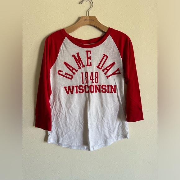 PINK Victoria's Secret | Tops | Vs Pink University Of Wisconsin Game ...
